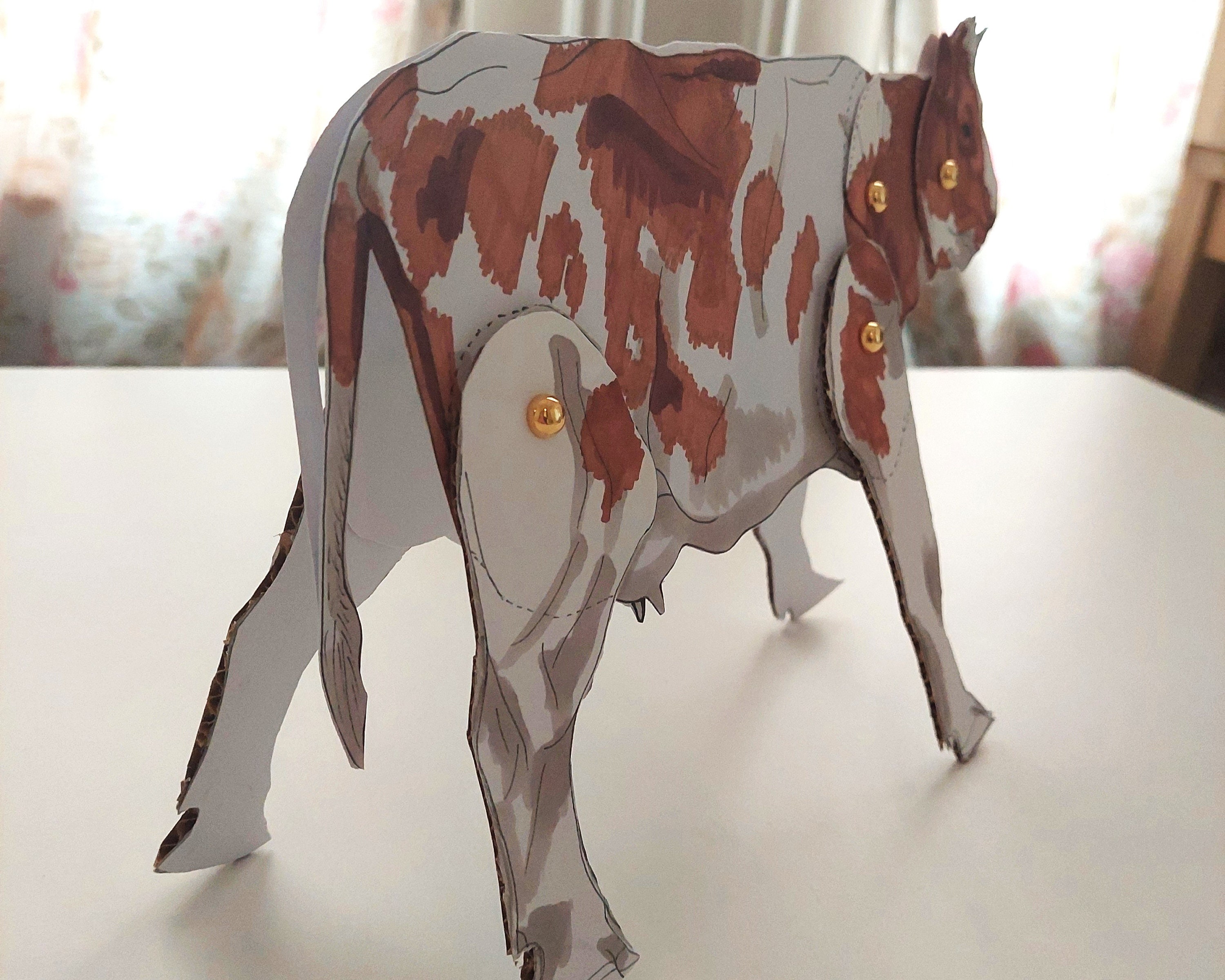 Printable Paper Cow Toy - Etsy