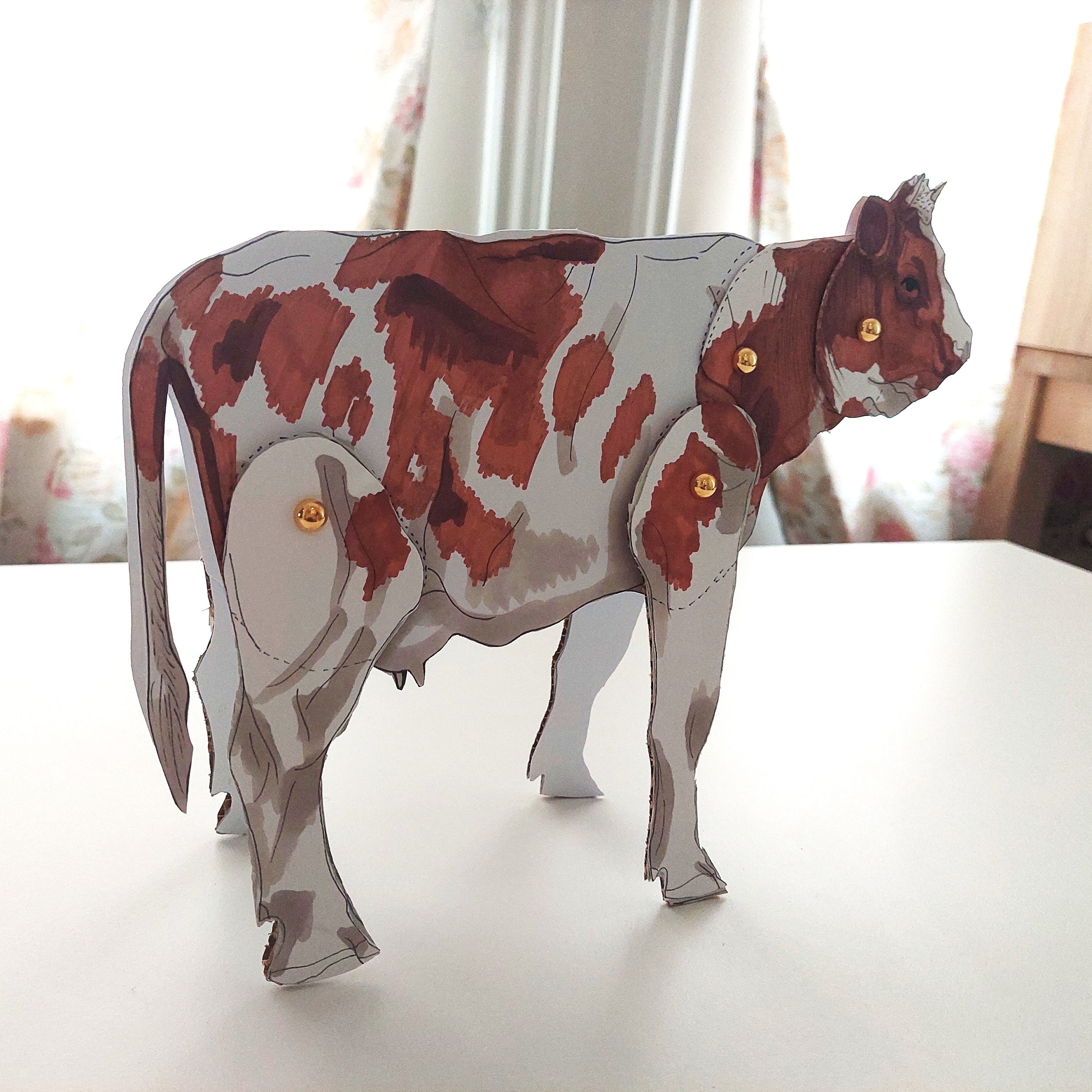 Printable Paper Cow Toy - Etsy