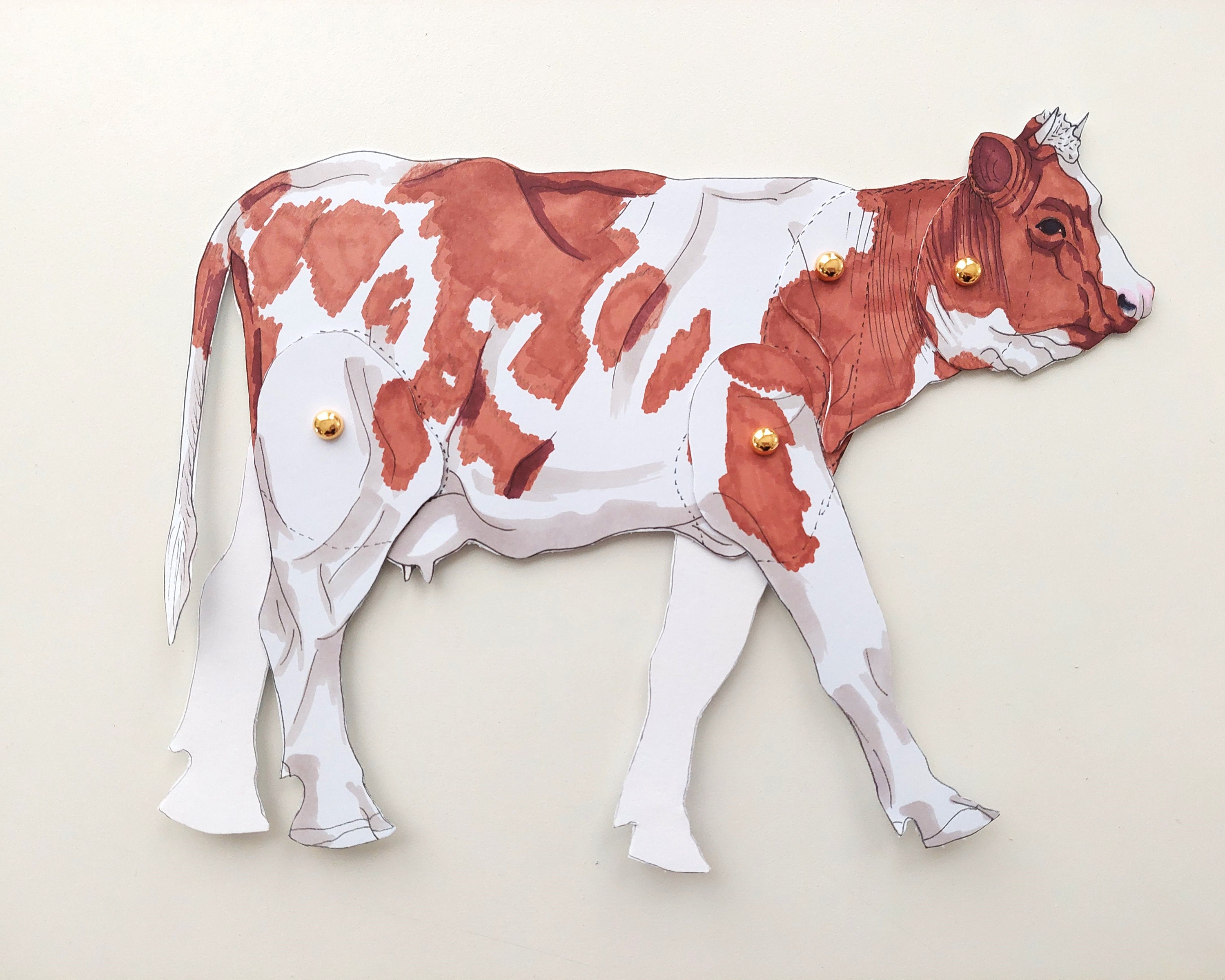Printable Paper Cow Toy - Etsy