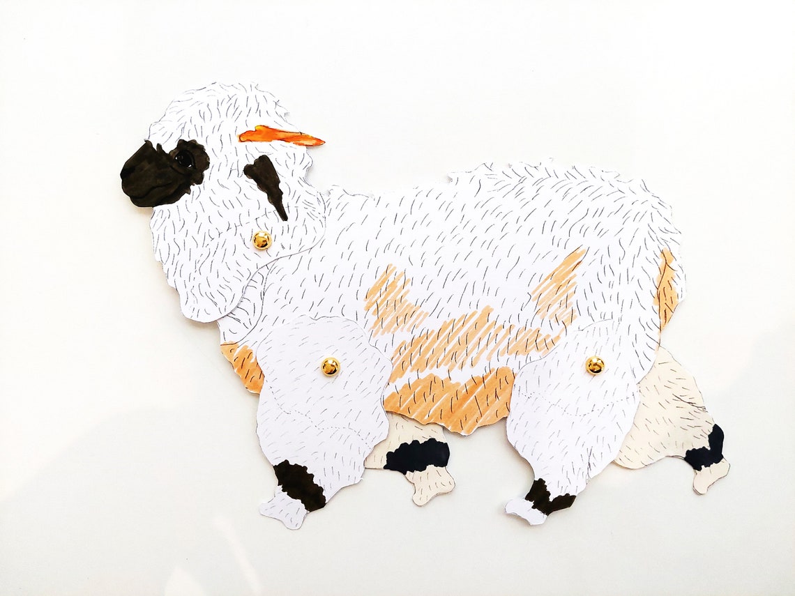 Printable Paper Lamb Toy - Etsy