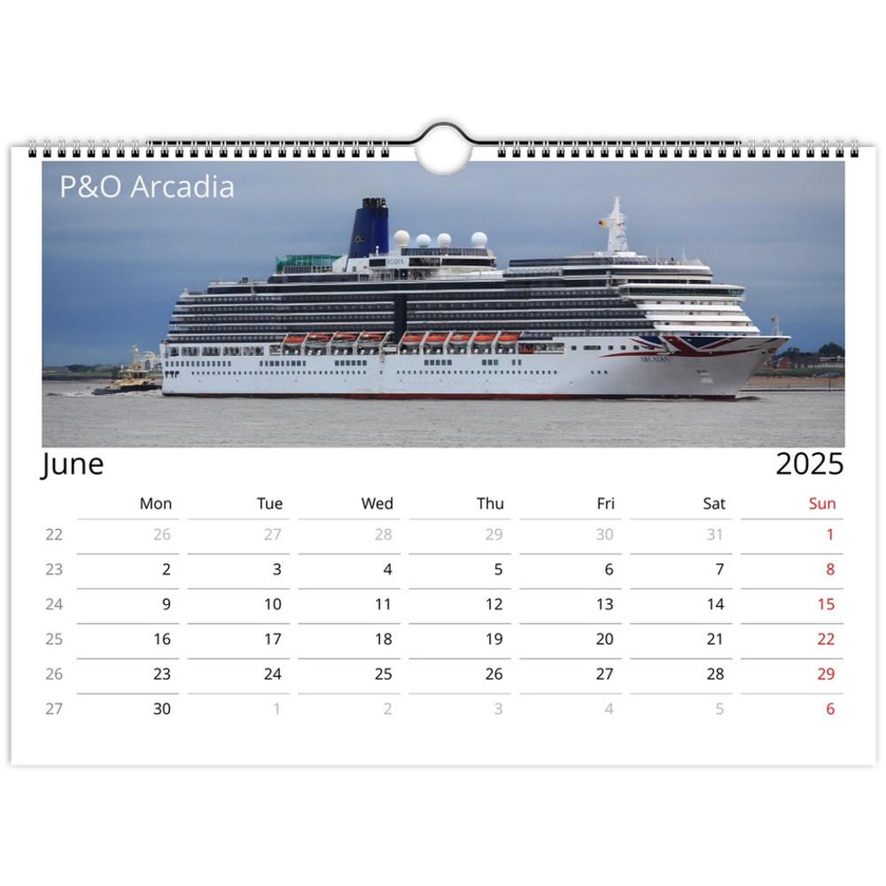 Cruise Ship Yearly Calendar 2025 UK and Europe. - Etsy