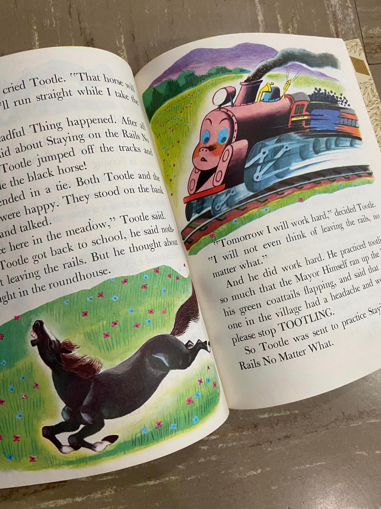 Vintage Tootle Train Little Golden Book 1970s Childrens Book - Etsy