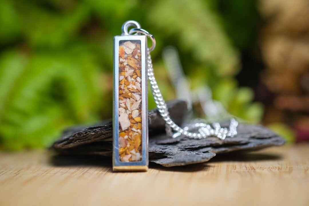 Dinosaur Tooth Necklace | Spinosaurus Fossil Rustic Pendant & Silver ...