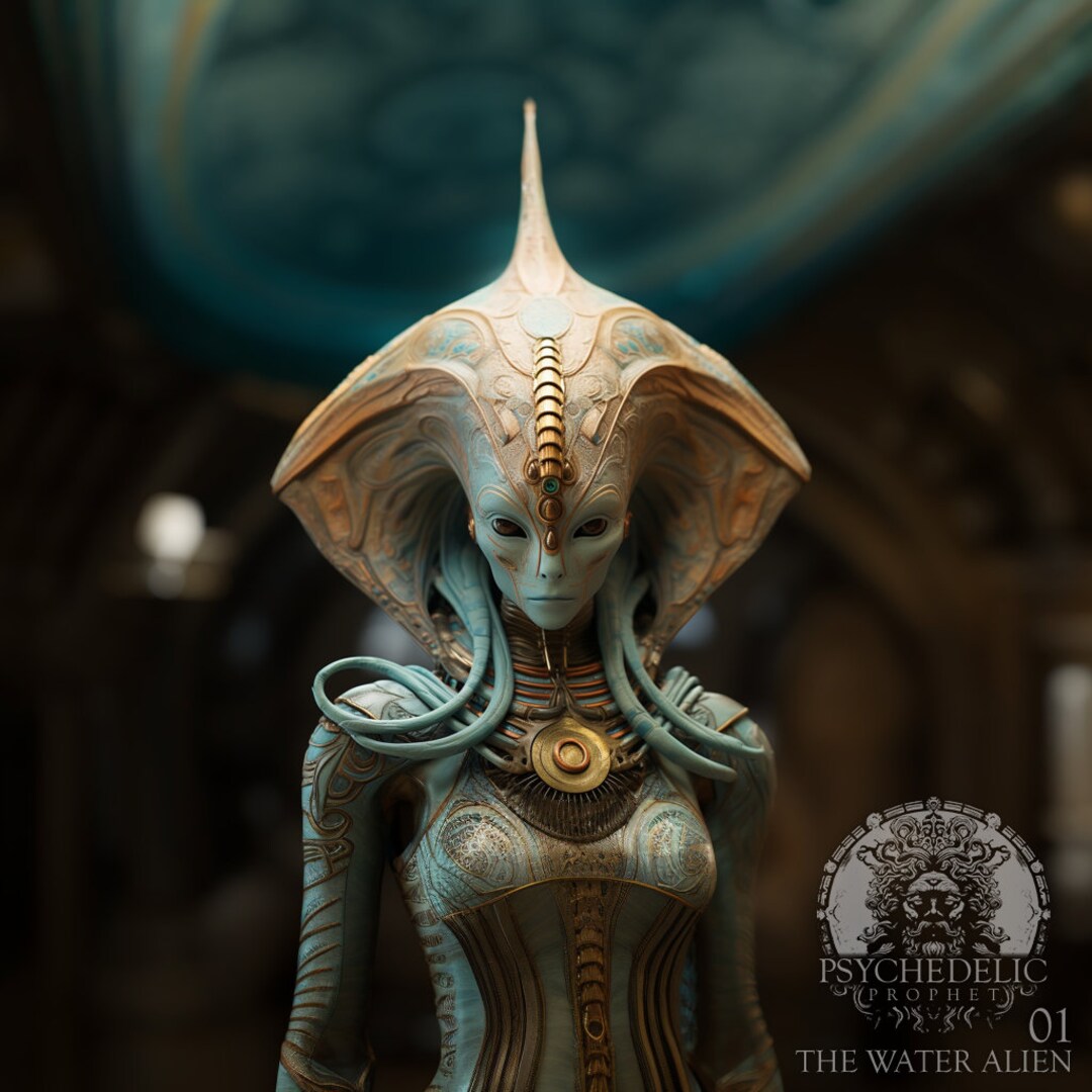 The Water Alien 01 | Digital - Etsy