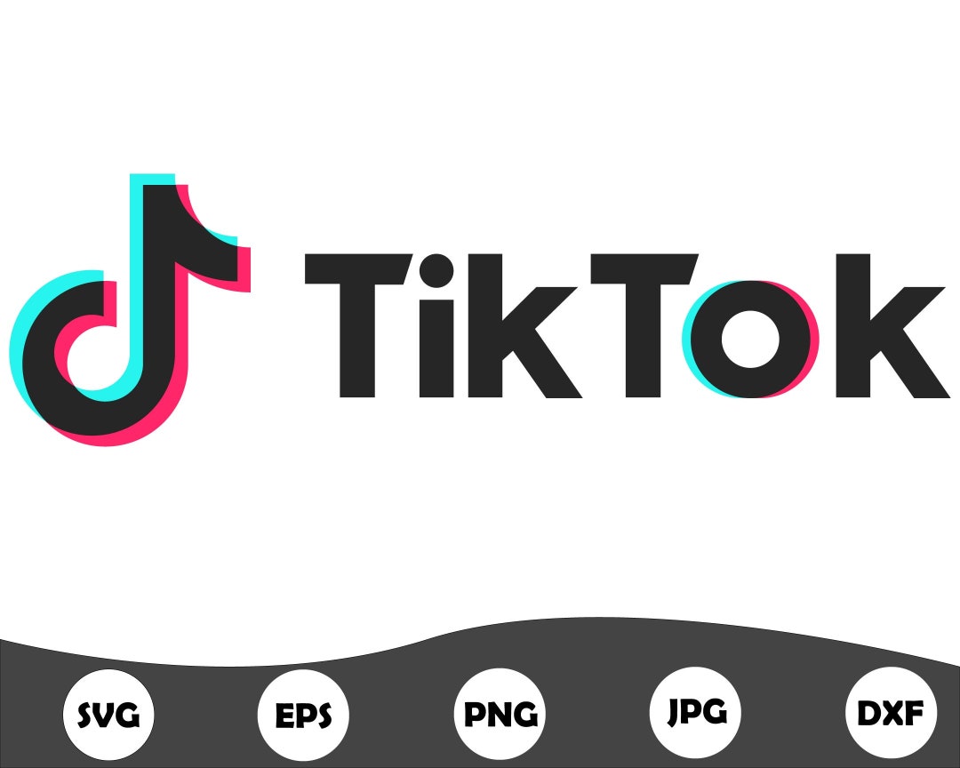 Tik Tok Svg Png Eps Jpg Dxf Social Media Logo - Etsy