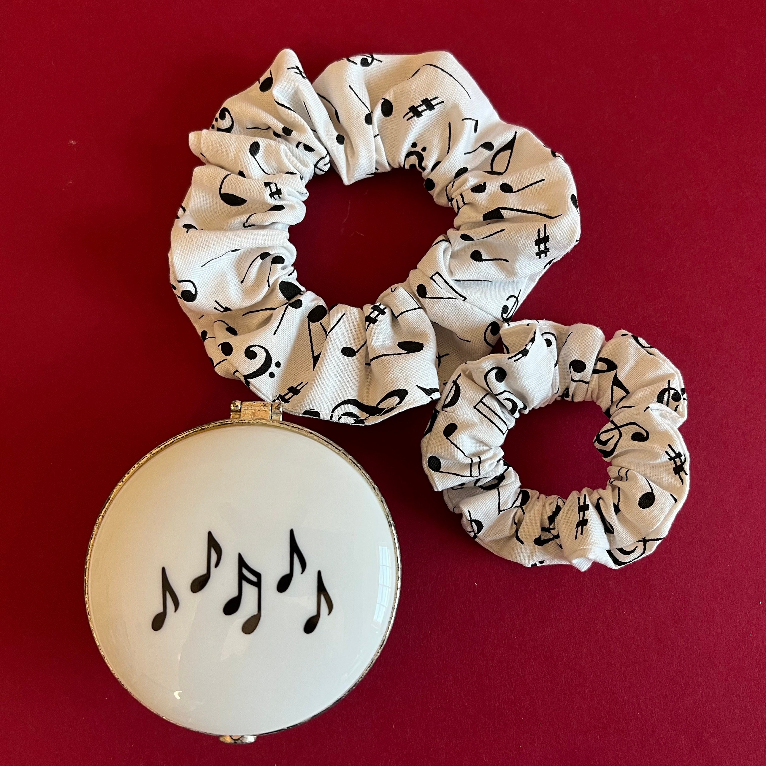 Music Notes and Symbols Scrunchies, Musicians Scrunchy, Gift for Band ...