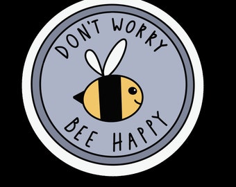 Don't Worry Be Happy Png Sticker - Etsy