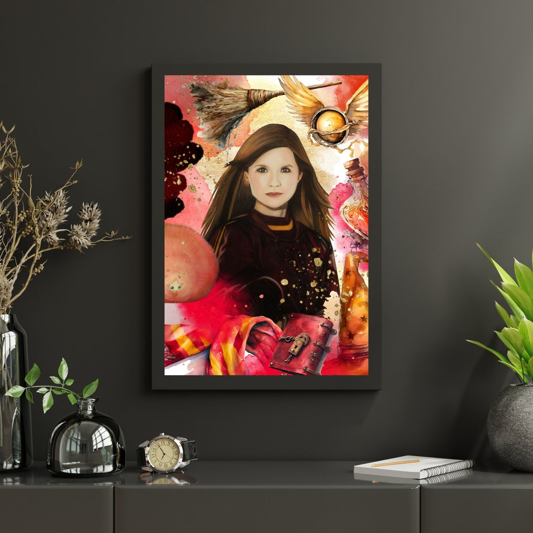 Printable Mural Young Witch Digital Download Witch Portrait - Etsy