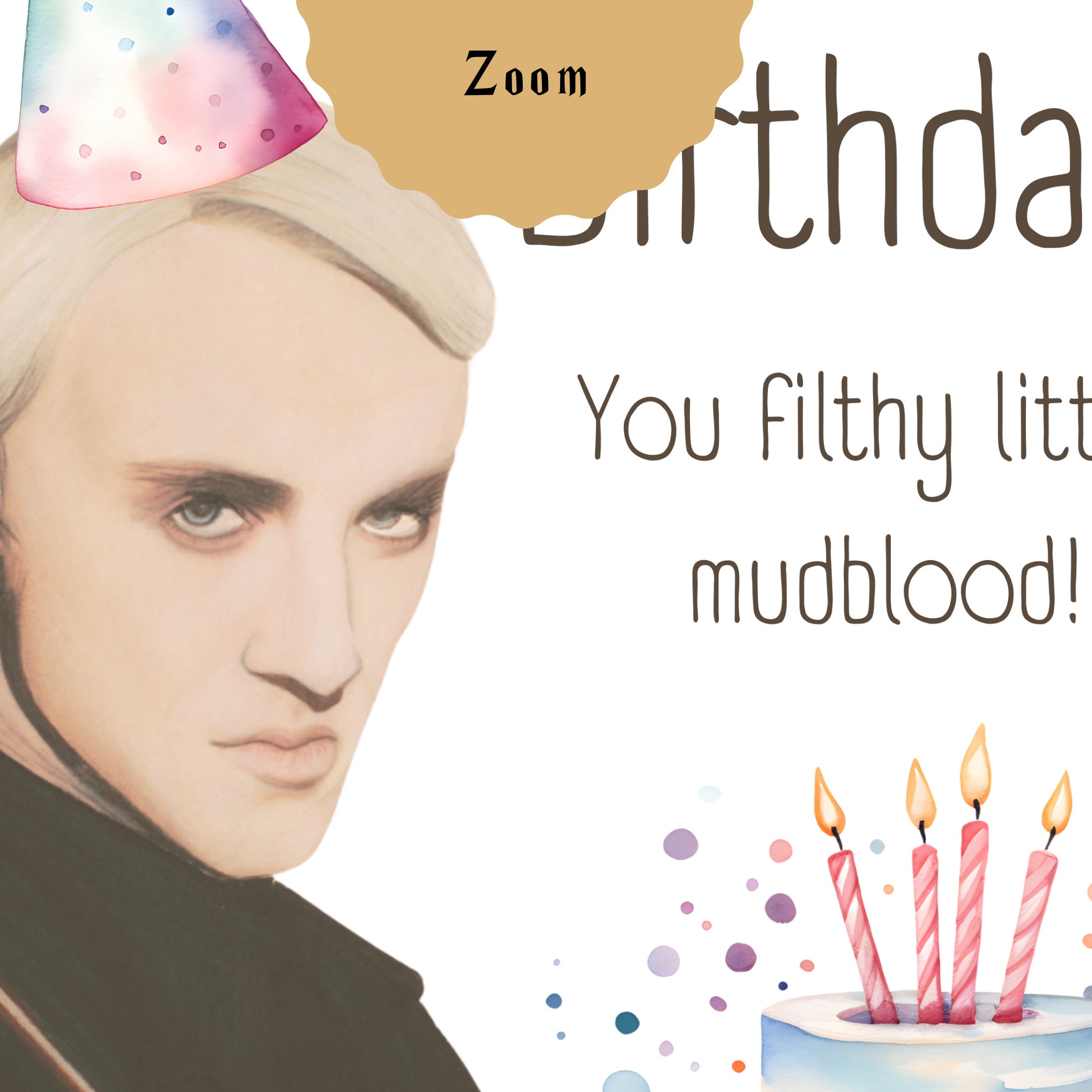 Printable Birthday Card Wizard Birthday, Funny Greeting Card ...