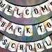 Printable Garland welcome back to School, Pennant DIY to Hang, Banner ...