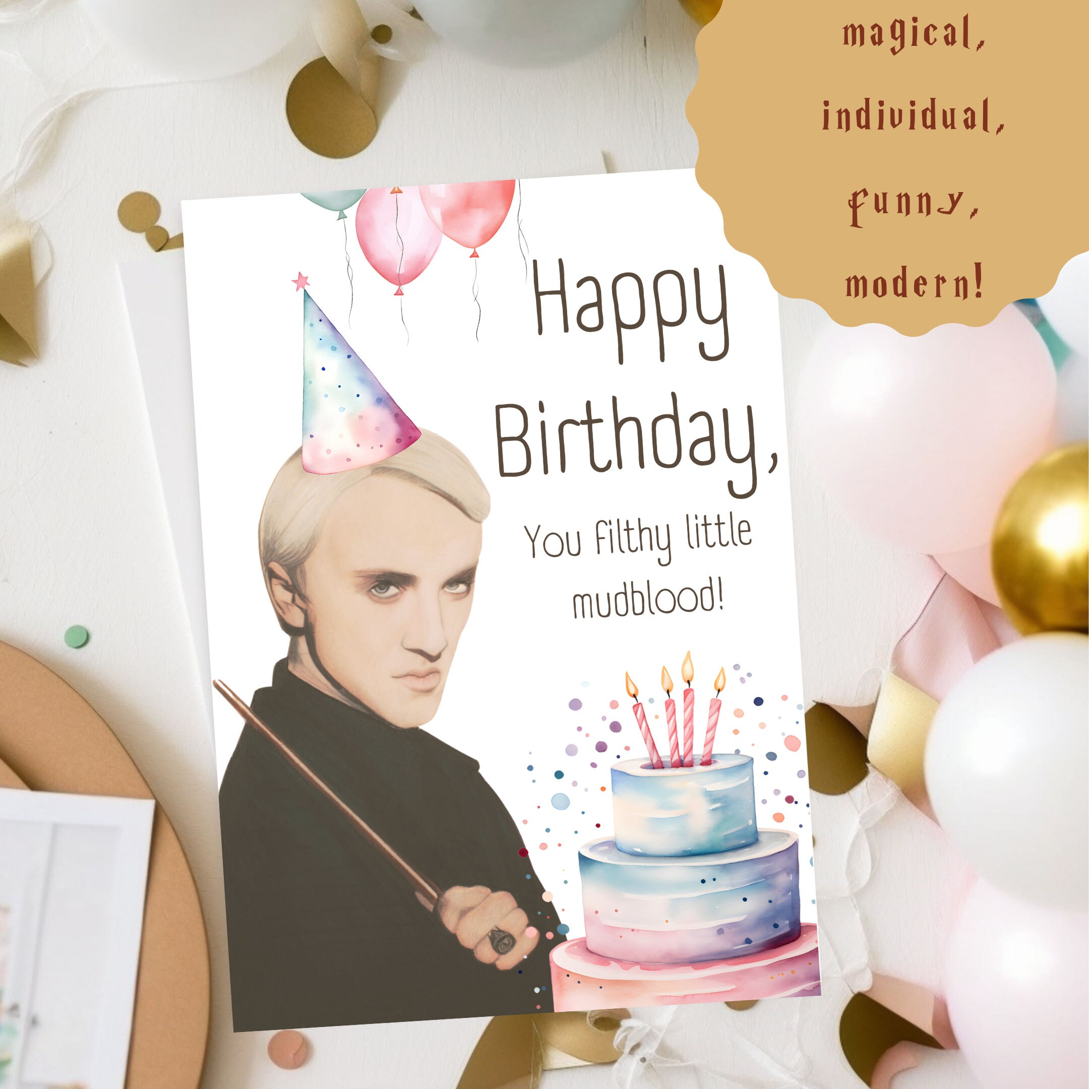 Printable Birthday Card Wizard Birthday, Funny Greeting Card ...
