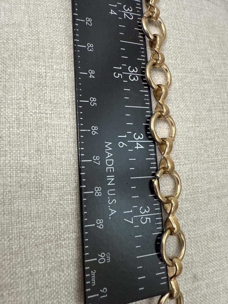 Vintage Chain Belt Gold Tone Belt With Elephants and Bells. Cha Cha ...