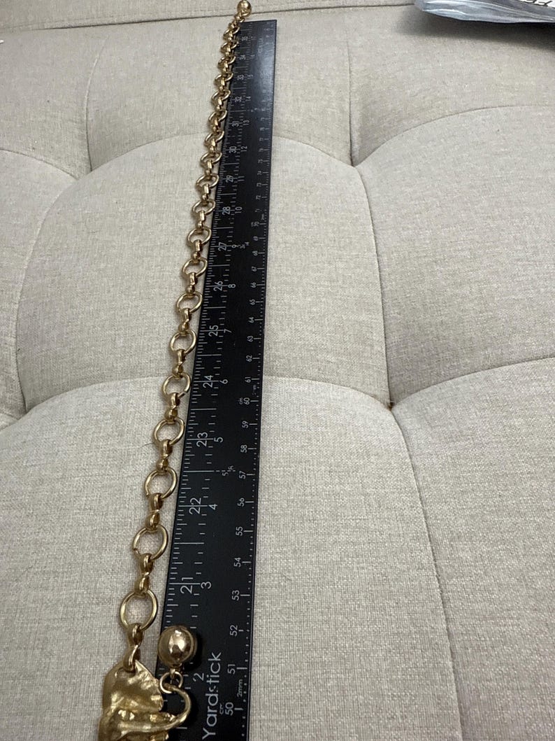 Vintage Chain Belt Gold Tone Belt With Elephants and Bells. Cha Cha ...