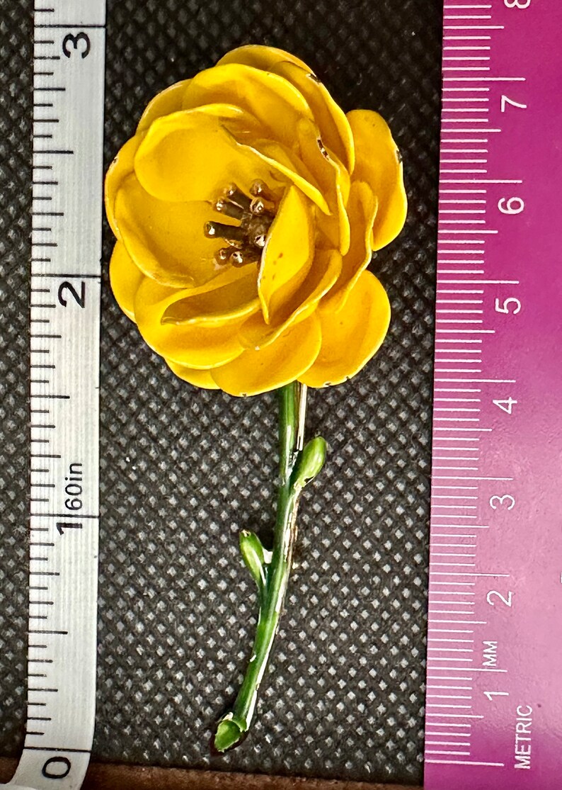 Signed Crown Trifari Brooch Flower. It is Lovely and You Will - Etsy