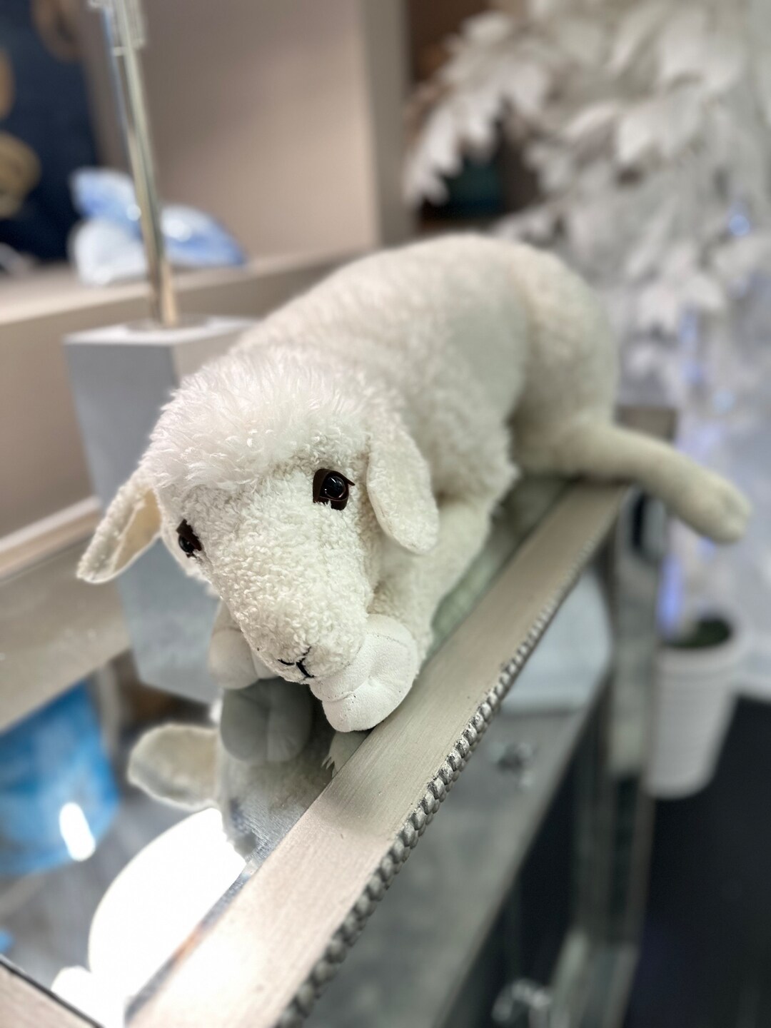 DITZ Design Life-like Lamb Sheep With Weighted Paws , Realistic Laying ...