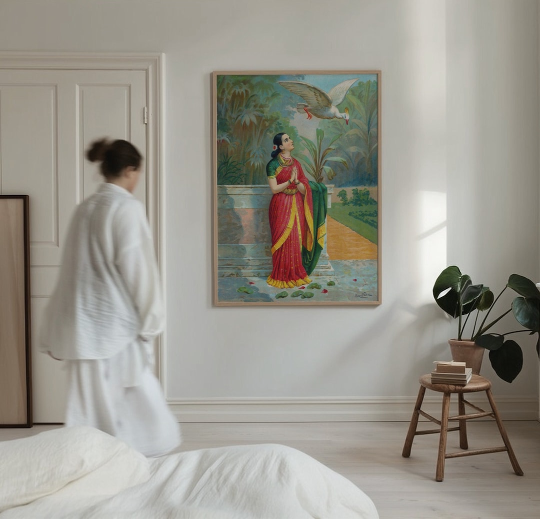 Talk With Swan and Damayanti Raja Ravi Varma haunsa Damayanti Sanwada ...