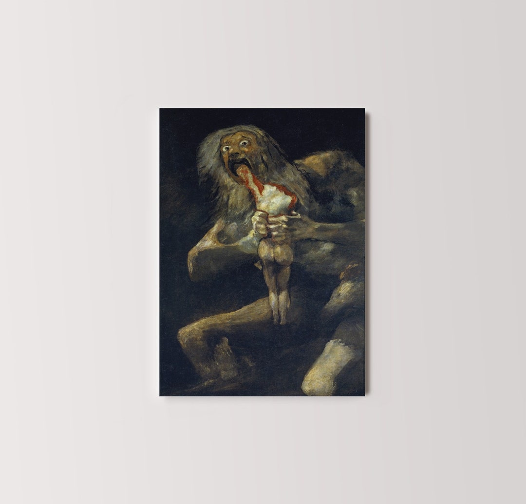 Saturn Devouring His Son Francisco De Goya Greek Mythology Painting ...