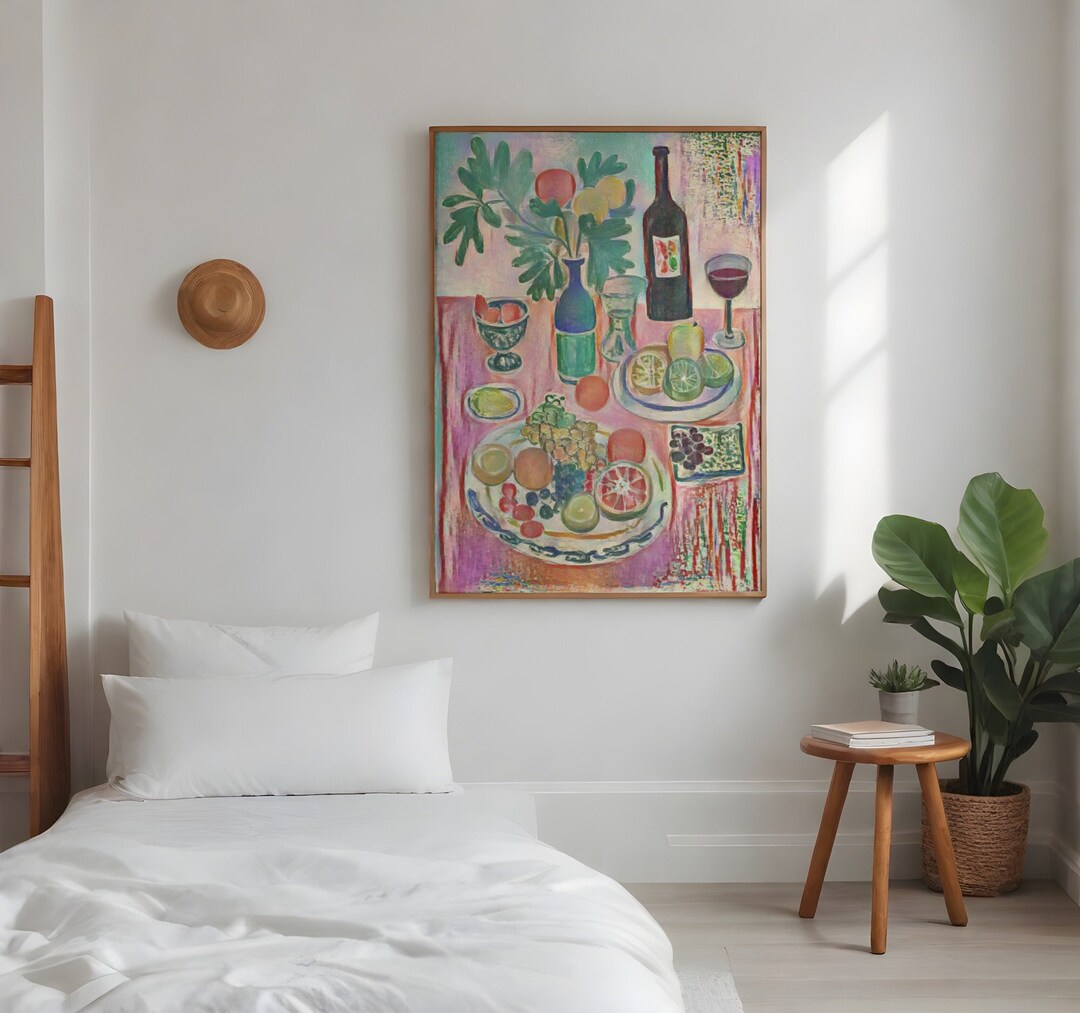 Henri Matisse Still Life No2 Abstract Kitchen Painting, Vintage Food ...