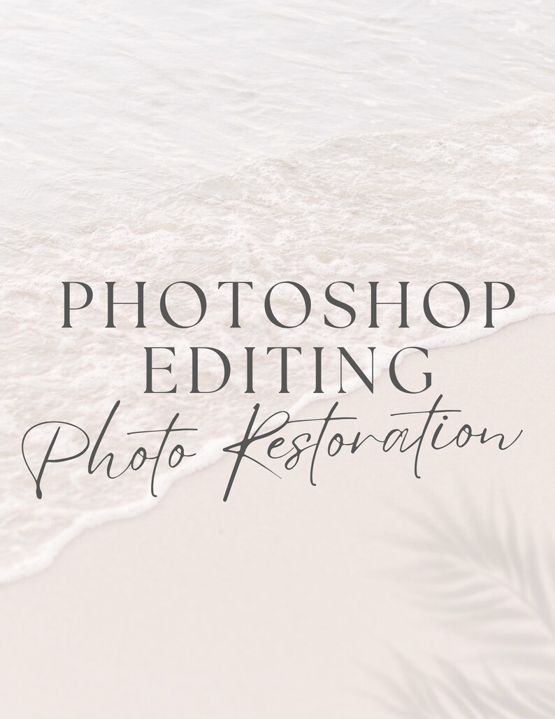 Photoshop Editing Service: Photo Restoration - Etsy