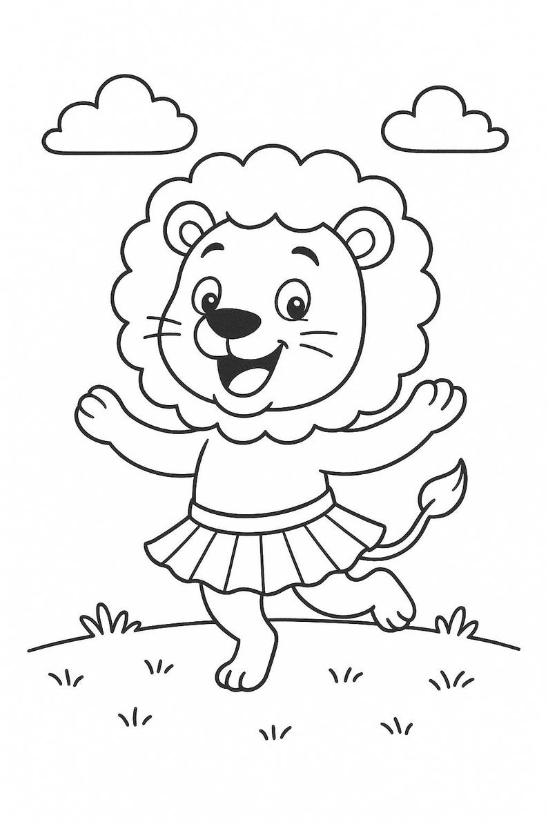 5 Funny Animal Coloring Pages – Printable Cute & Silly Animal Designs ...