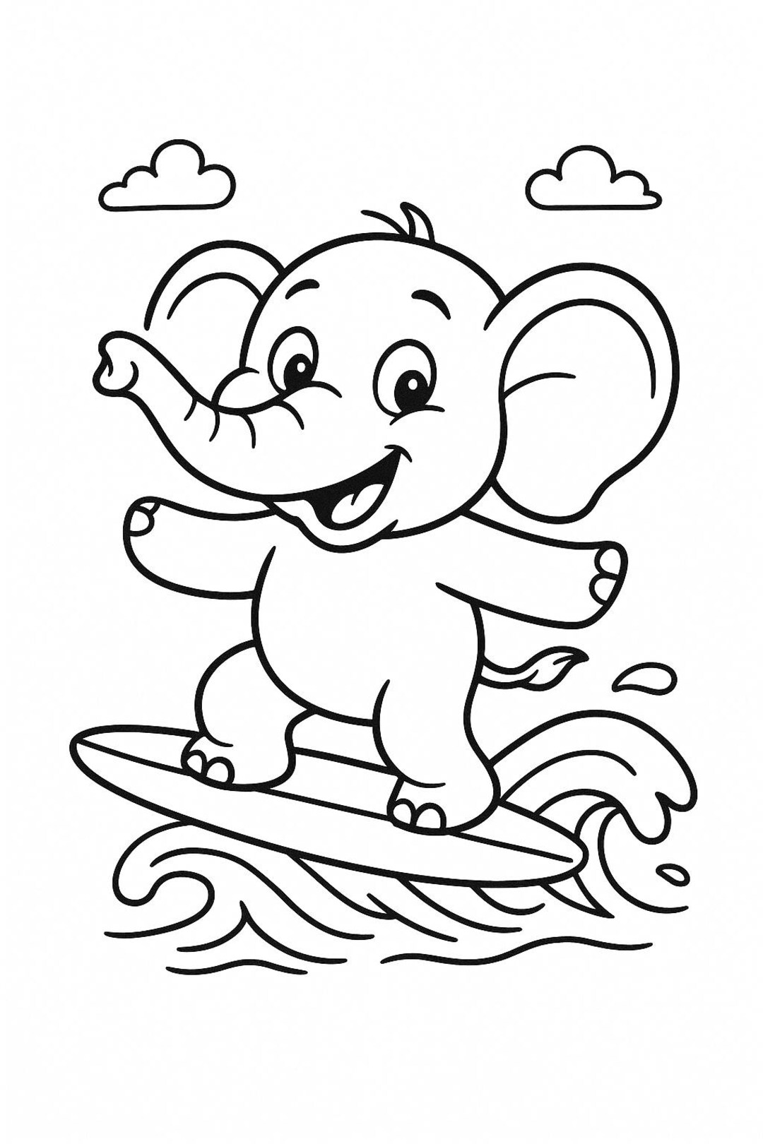 5 Funny Animal Coloring Pages – Printable Cute & Silly Animal Designs ...