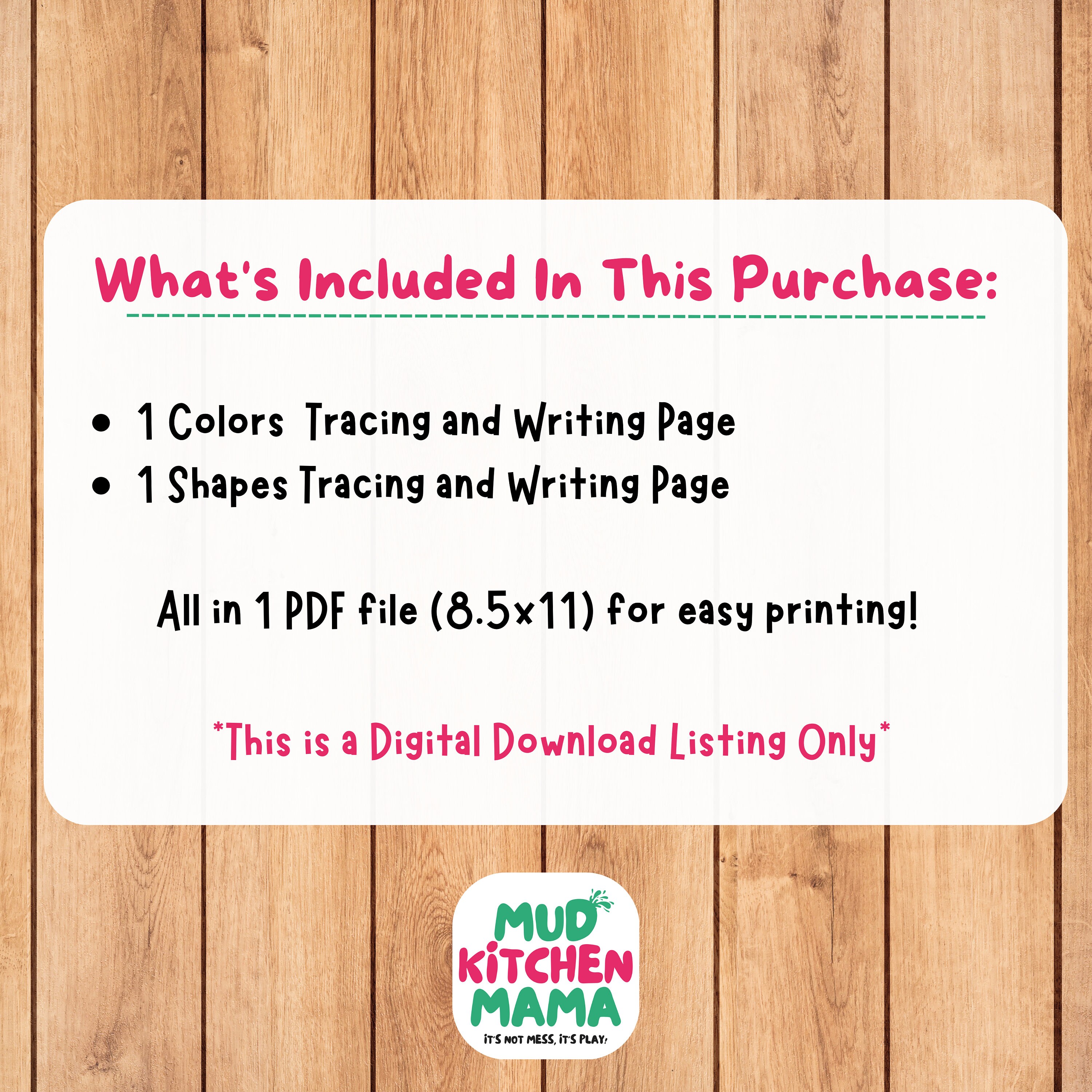 Shapes and Colors Tracing/writing, Knowledge Practice Set for ...