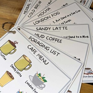 Café Mud Kitchen Recipes, Fun Learning Resource for Outdoor Forest ...