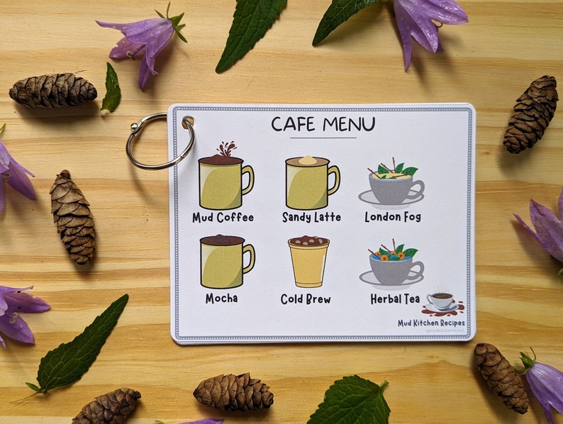 Café Mud Kitchen Recipes, Fun Learning Resource for Outdoor Forest ...