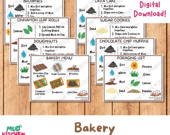 Café Mud Kitchen Recipes, Fun Learning Resource for Outdoor Forest ...