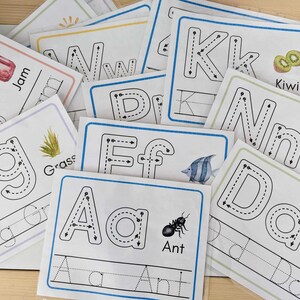 Alphabet Letter Tracing Practice Set for Homeschool, Preschool ...