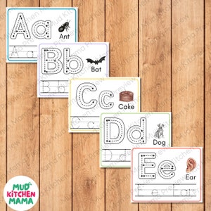 Alphabet Letter Tracing Practice Set for Homeschool, Preschool ...