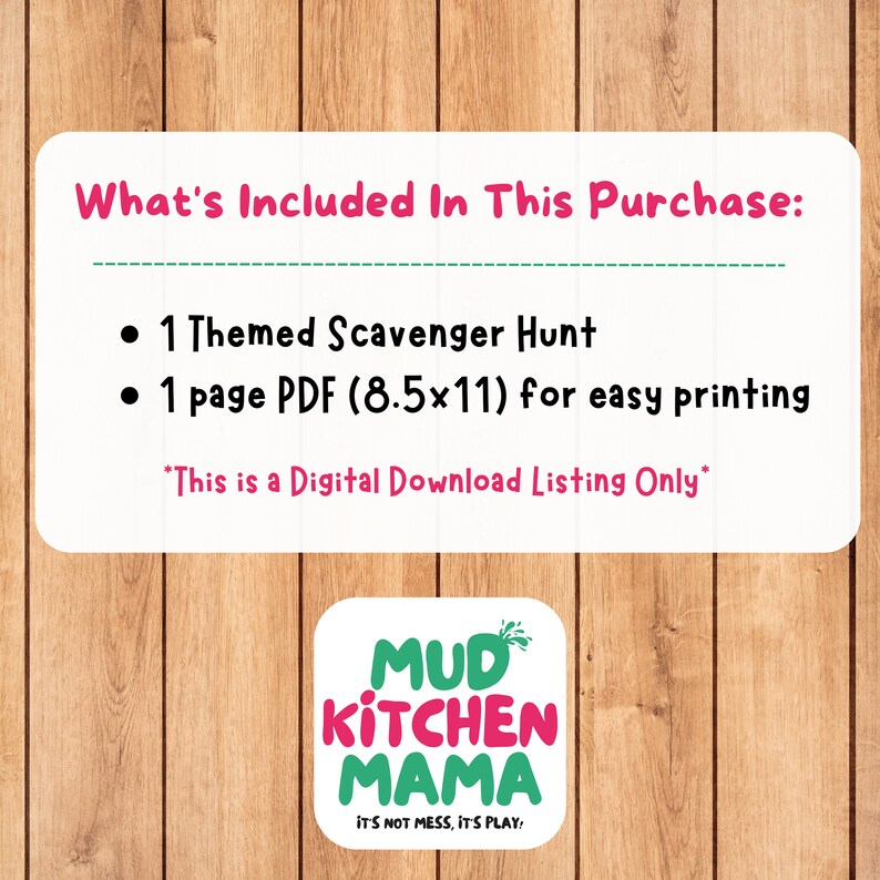 Farm Scavenger Hunt for Kids, Outdoor Activity and Nature Study for ...
