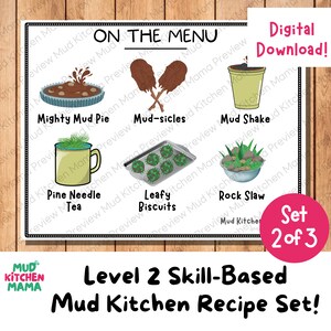 Intermediate Mud Kitchen Recipe Set 2/3, Learning Resource, Outdoor ...