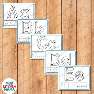 Basic Alphabet Letter Tracing Practice Set for Homeschool, Preschool ...