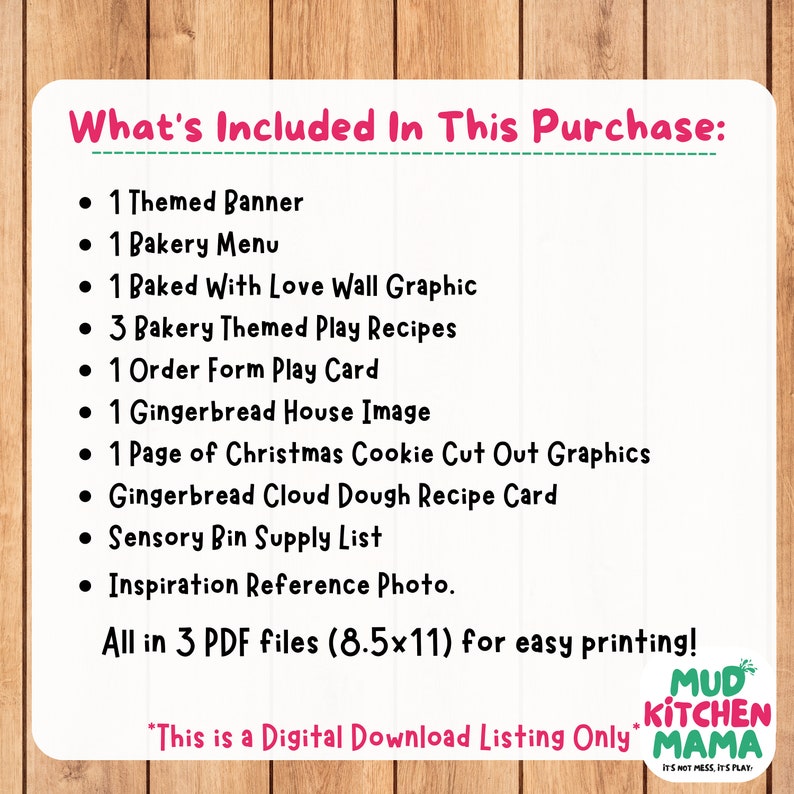 Gingerbread Bakery Sensory Bin, Christmas Theme Pretend Play Kit ...