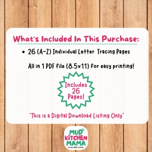 Alphabet Letter Tracing Practice Set for Homeschool, Preschool ...