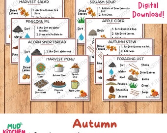 Bakery Mud Kitchen Recipes, Fun Learning Resource for Outdoor Forest ...