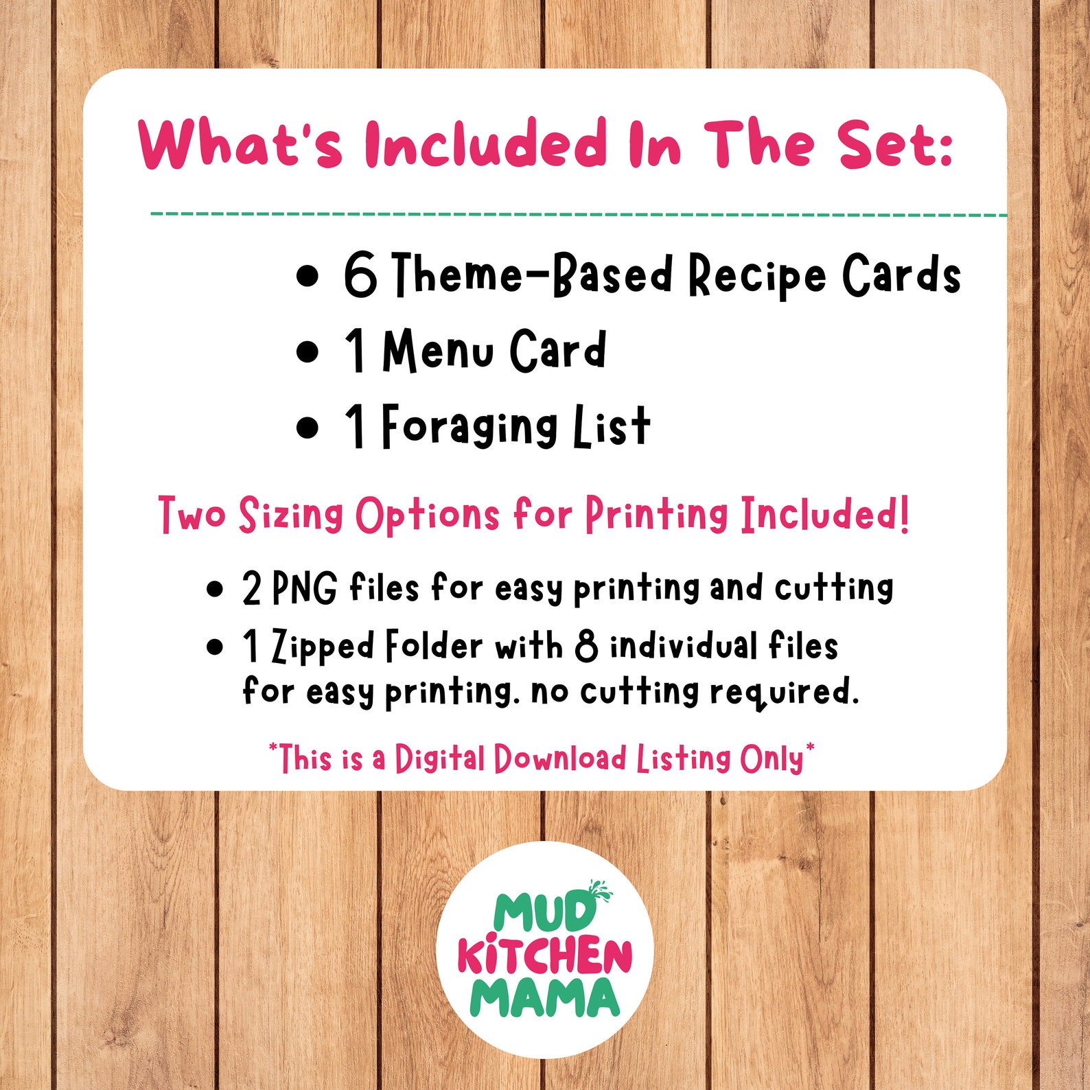 Bakery Mud Kitchen Recipes, Fun Learning Resource for Outdoor Forest ...