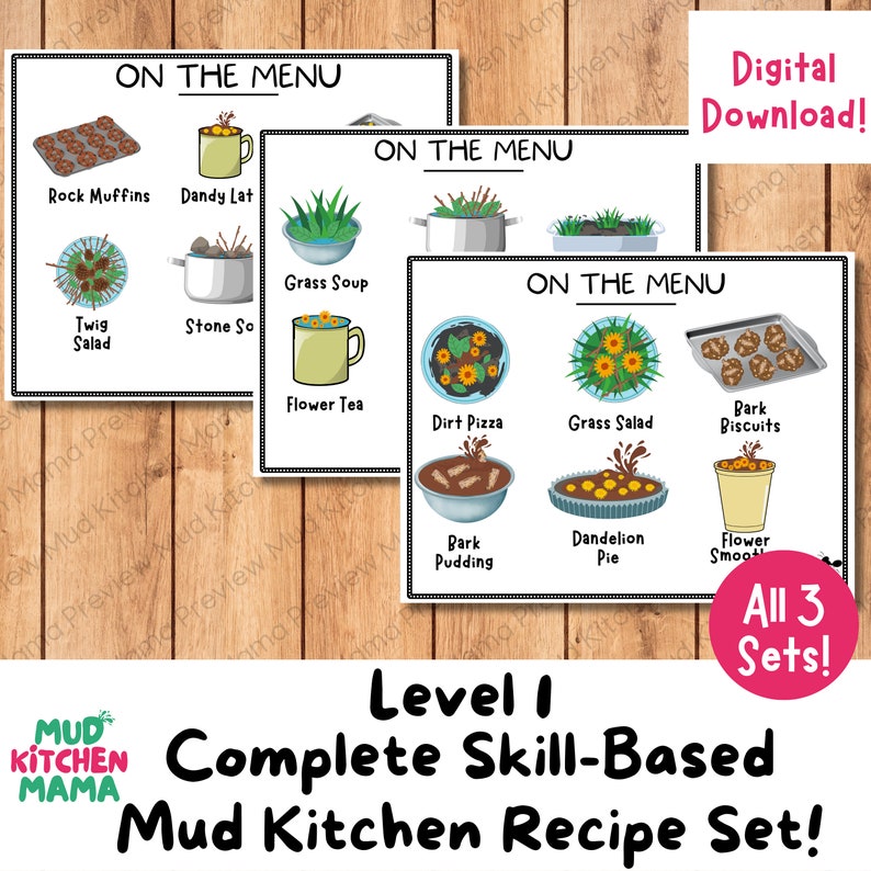Complete Beginner Mud Kitchen Recipe Collection, Learning Resource ...