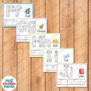 Alphabet Letter Tracing Practice Set for Homeschool, Preschool ...