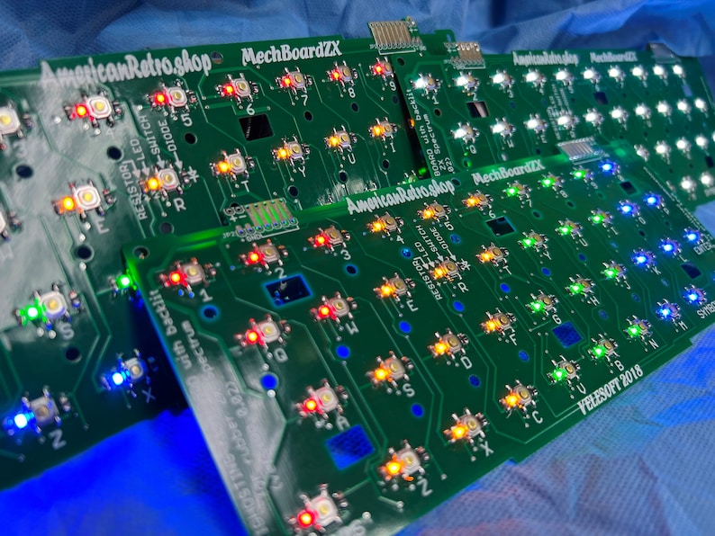 The Mechboardzx LED - Sinclair ZX Spectrum 16K/48K Mechanical Keyboard - Kit - Etsy