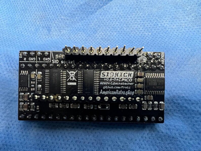 Sidkick Pico DAC Commodore 64 and 128 (C64 / C128) MOS SID 6581 / 8580 Assembled - Etsy