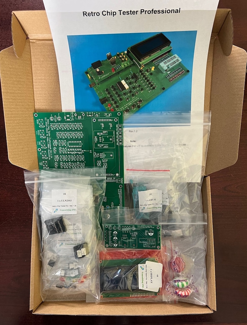 Retro Chip Tester Professional Complete - Integrated Circuit Tester Kit ...