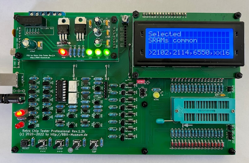 Retro Chip Tester Professional Complete - Integrated Circuit Tester ...