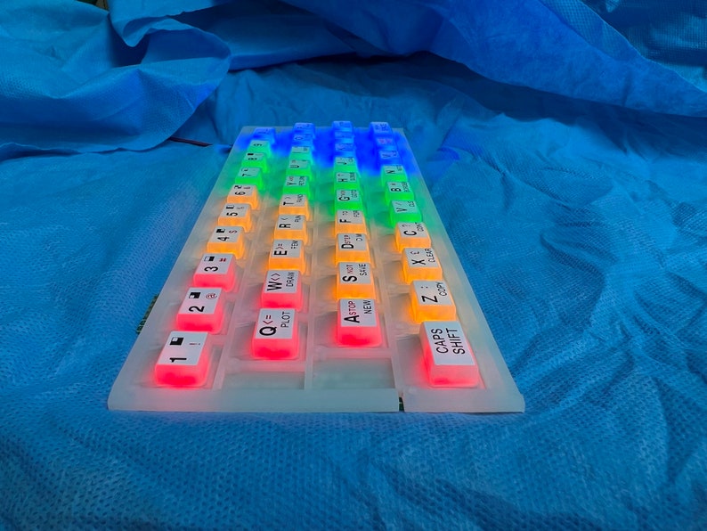 The Mechboardzx LED - Sinclair ZX Spectrum 16K/48K Mechanical Keyboard ...