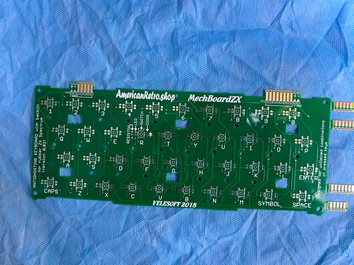 The Mechboardzx LED - Sinclair ZX Spectrum 16K/48K Mechanical Keyboard ...