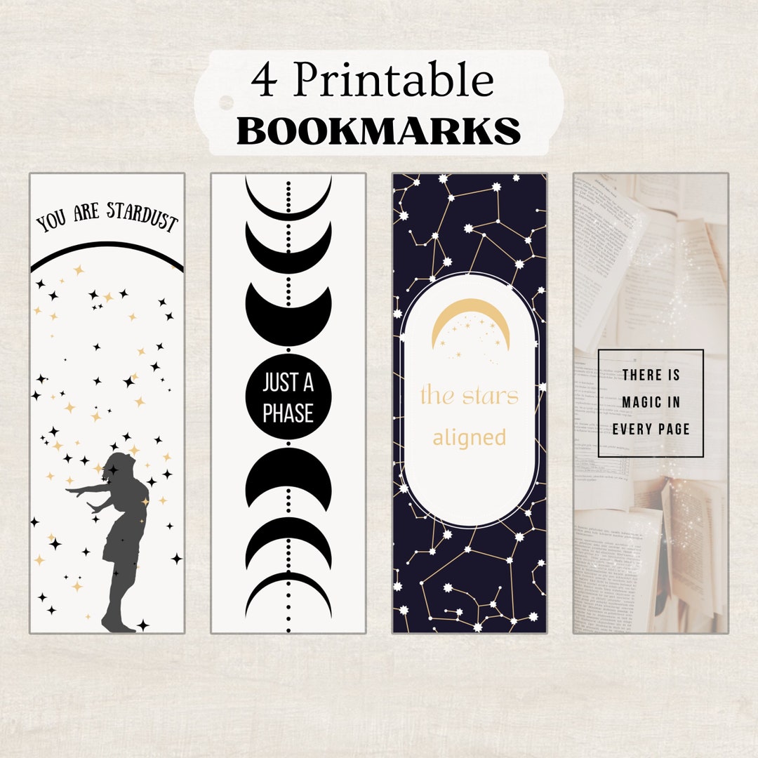 Cosmic Astrology Digital Bookmarks Set of 4 | Zodiac & Spiritual ...