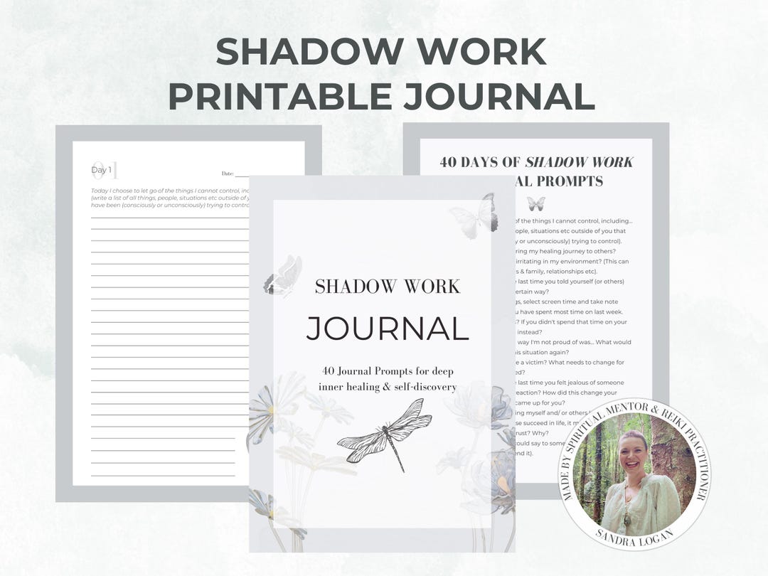 Shadow Work Printable Journal for Spiritual Growth and Healing | Inner ...
