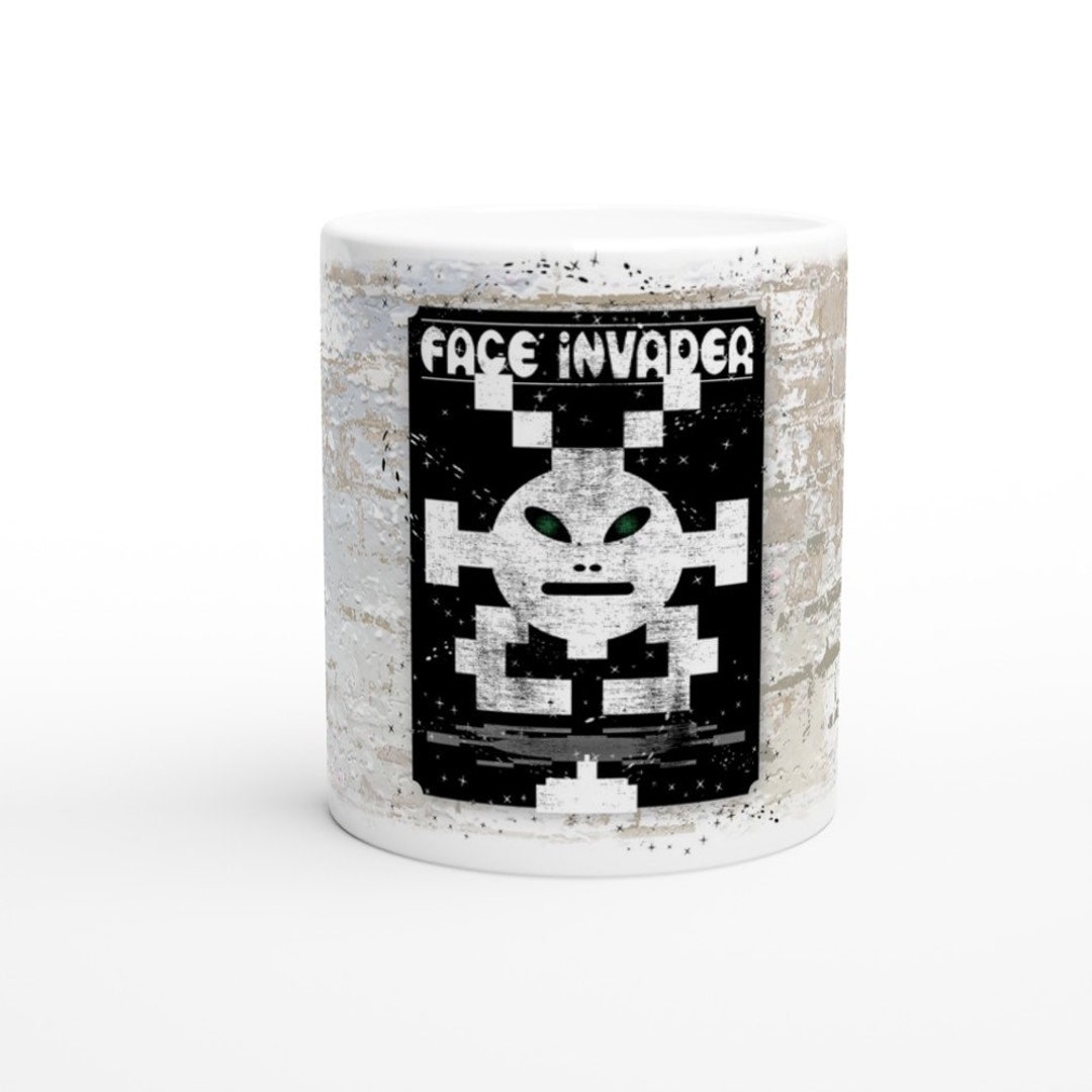 04 Silhouette Face Invader. Series of 5 Futuristic Posters. Ideal Gift ...