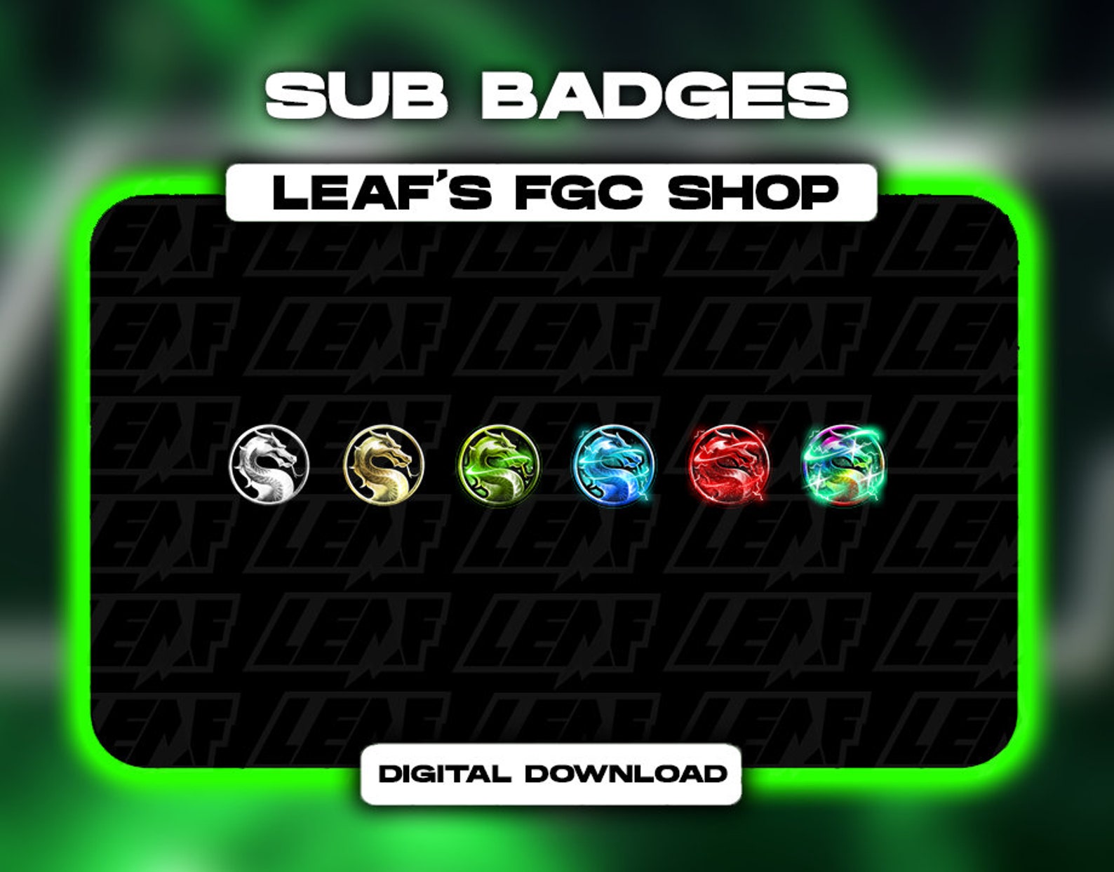 Mortal Kombat the Movie Sub Badges for Twitch & Discord - Etsy
